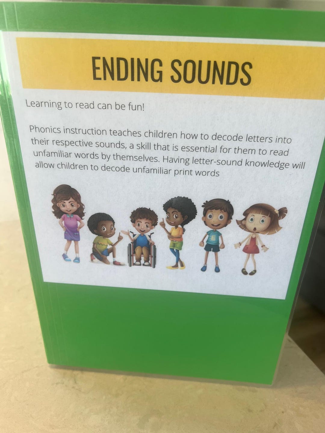 File Folder Game - Ending Sounds - Kindergarten Preschool Prek Autism ...