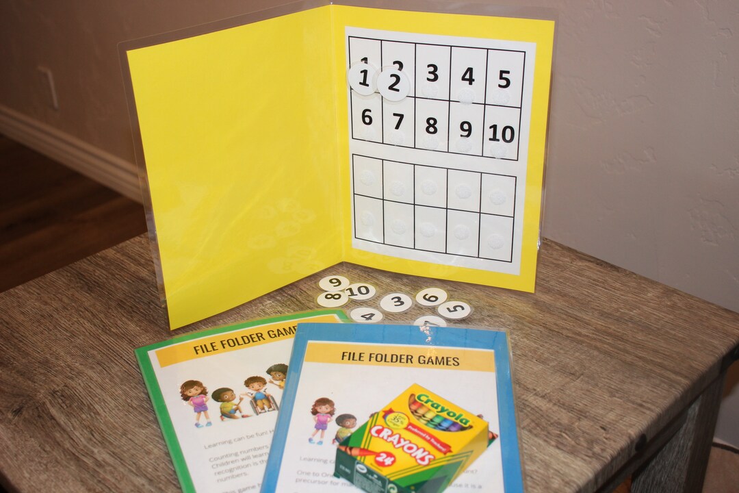 File Folder Game - Number Counting - Kindergarten Preschool Prek Autism ...