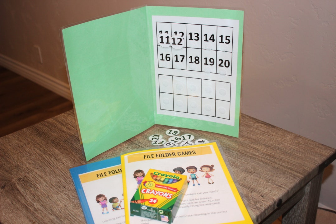 File Folder Game - Ten Frame - Kindergarten Preschool Prek Autism ...