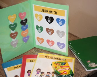 File Folder Game - Rhymes - Kindergarten Preschool Prek Autism Special ...