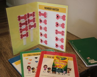 File Folder Game Number Counting Kindergarten Preschool | Etsy