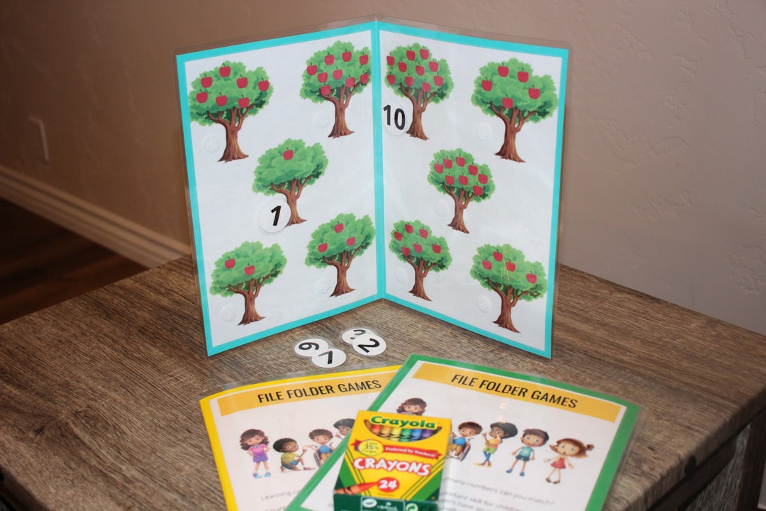 File Folder Game - Counting - Kindergarten Preschool Prek Autism ...