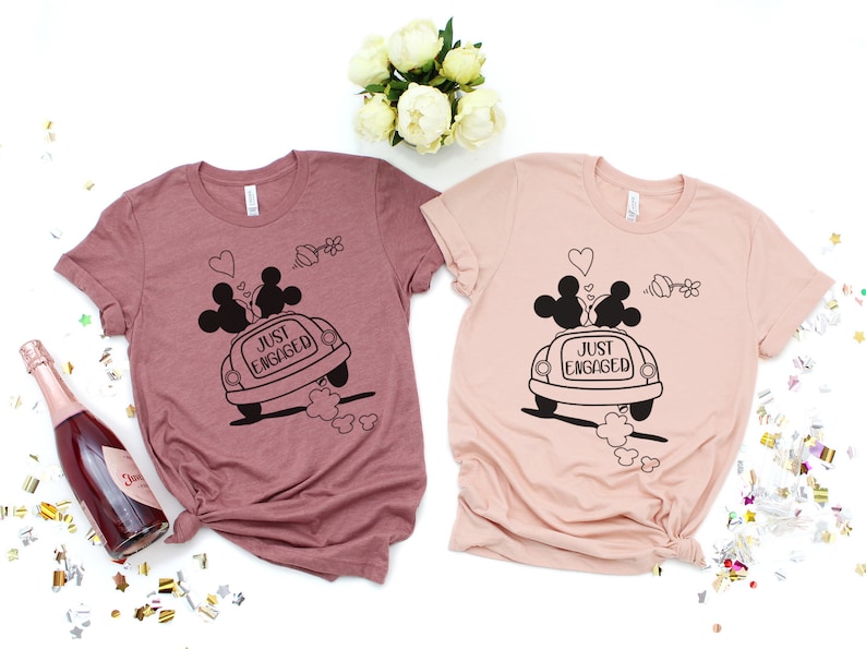Just Engaged Shirts Honeymoon Shirts Disney Couples Shirts | Etsy