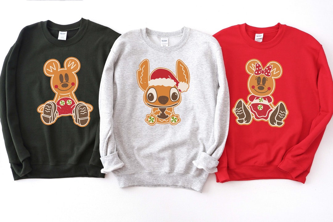 Disney Gingerbread Sweatshirt, Disney Christmas Sweatshirt, Mickey and ...