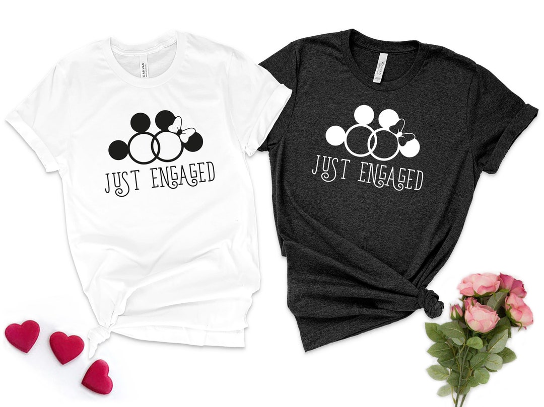 Just Engaged Shirts, Honeymoon Shirts, Disney Couples Shirts ...