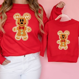 Gingerbread Christmas Sweatshirt, Ginger Cookies Hoodie, Minnie ...