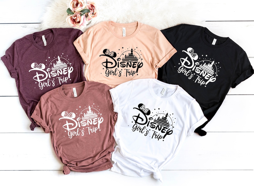 Personalized Disney Girls Trip Shirt, Girls Vacation Tee for Magical Adventures, Matching Disney ...