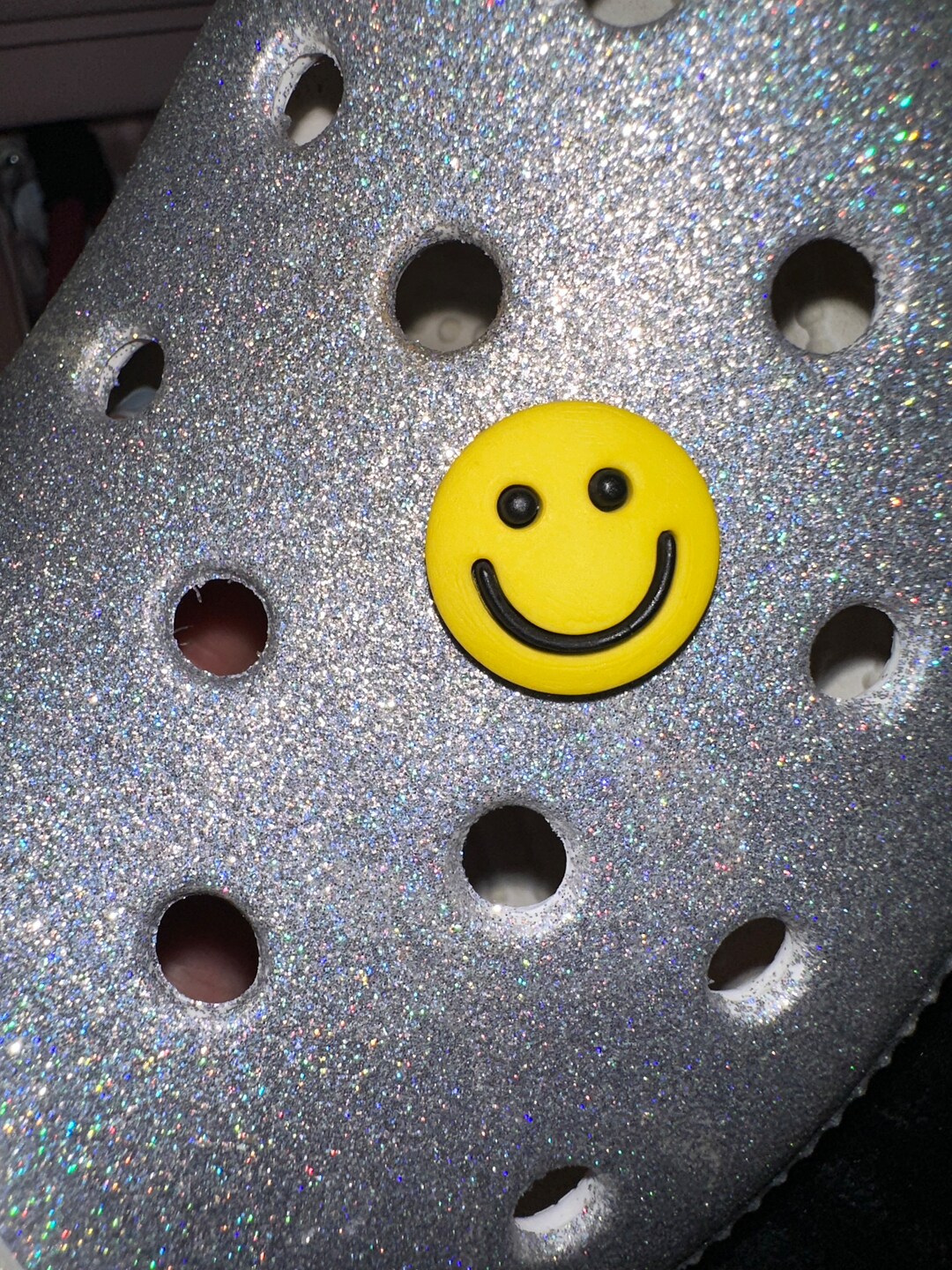 Smiley Face Croc Charm - Etsy