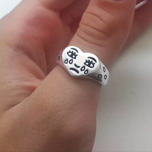 Creative Cry Face Rings for Women New Trendy Fashion Female Resizable ...