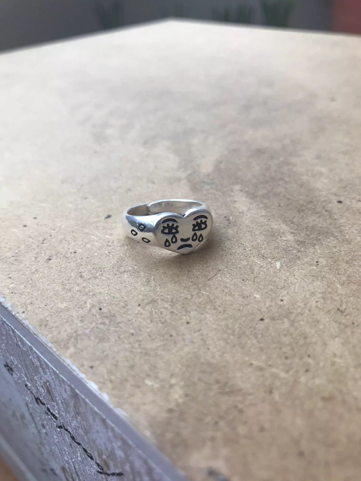 Creative Cry Face Rings for Women New Trendy Fashion Female - Etsy