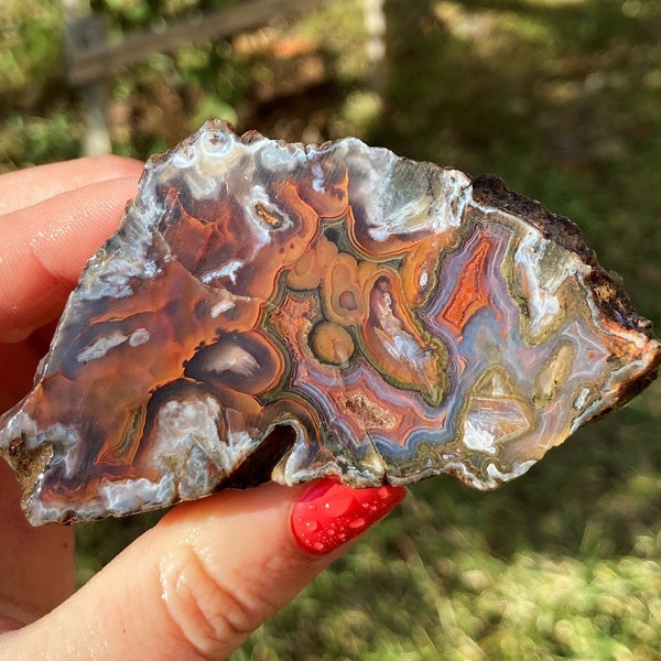 Purple Agate Slice - Etsy