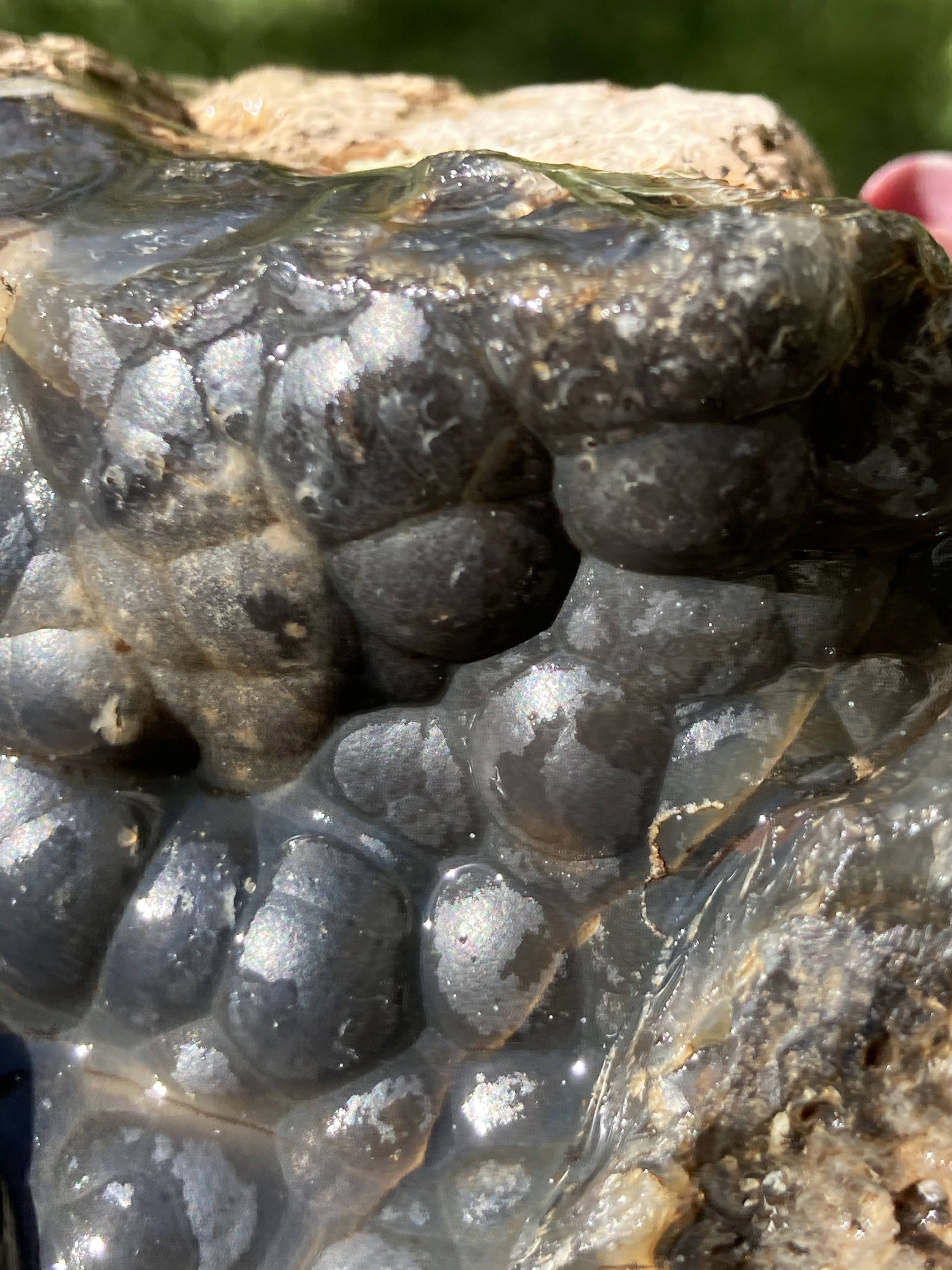 Black Botryoidal Bubbly Agate Geode Globular Volcanic Rough | Etsy