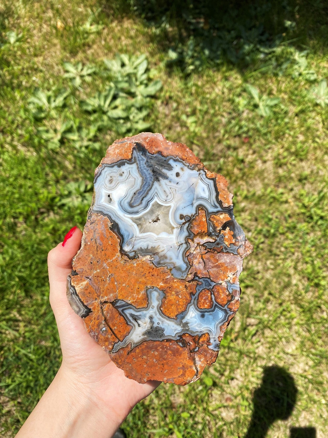 Blue Lace Laguna Agate Slab With Detailed Neat Crazy Laces and Bands ...