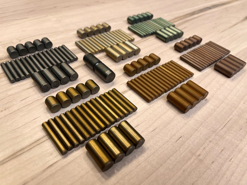 Handcrafted Wood Game Board Magnetic Solid Metal Game Pieces 6 Player ...