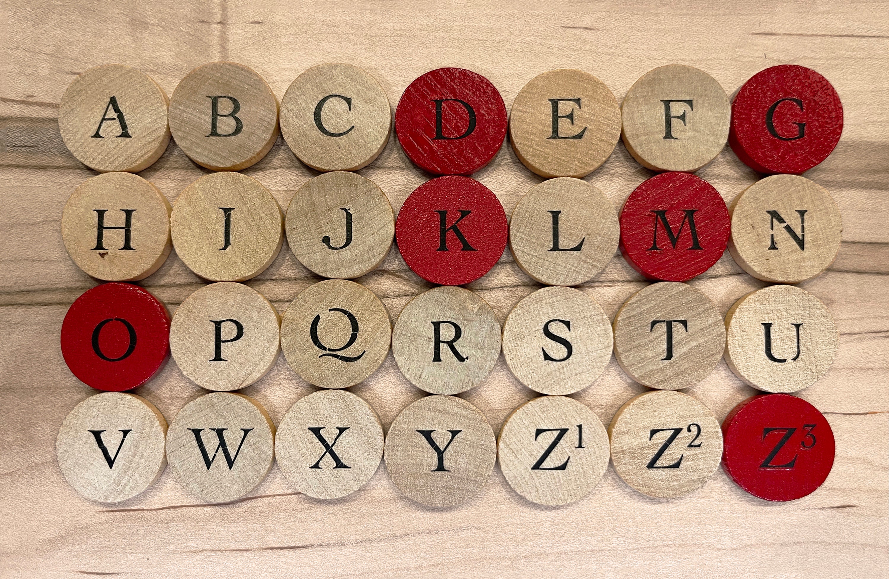 Handmade Wooden Number Tokens Custom Graphics - Etsy