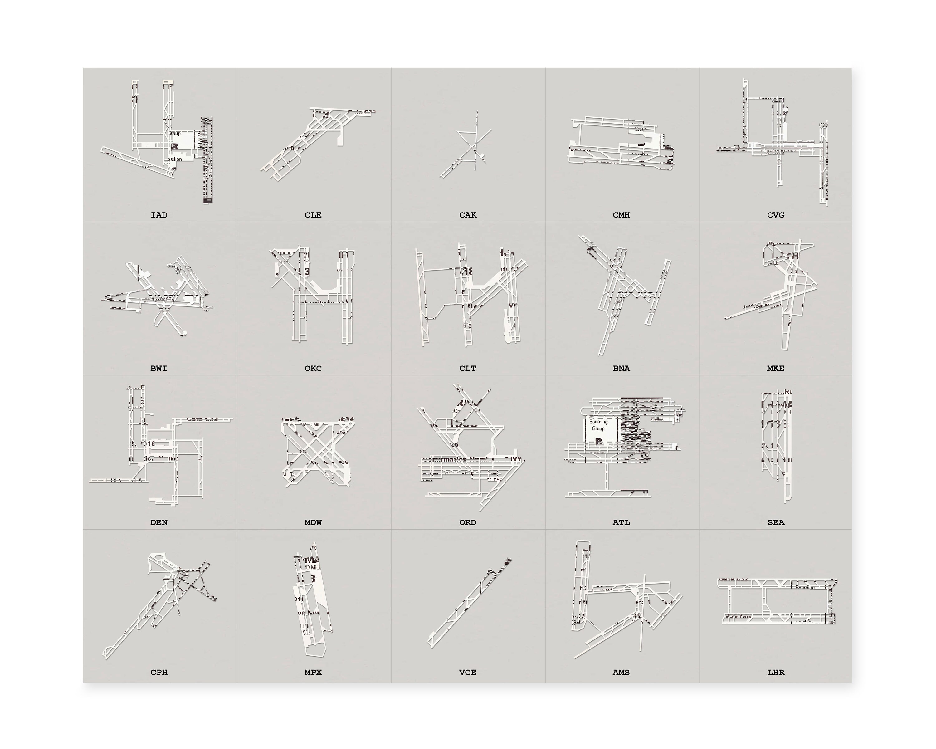 CLT Charlotte Douglas Airport 3D Die Cut Paper - Etsy