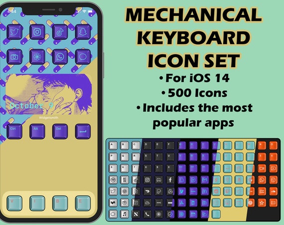 Ios 14 Mechanical Keyboard Icon Set 500 Icons Included | Etsy