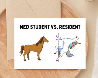 Custom Resident Doctor Definition Card, Medical School Grad Gift, Med ...