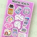 Mental Heath Sticker Set Bundle - Sticker Pack for Mental Health ...