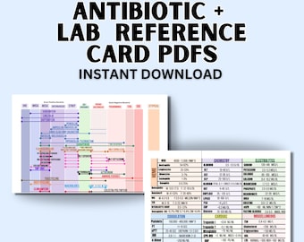 Lab Values Badge Pocket Card Reference Vertical for Nurse Paramedic EMT ...