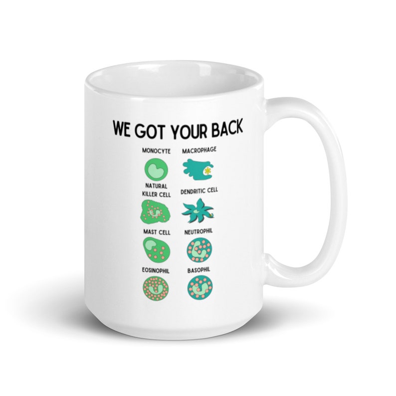 Immune Cells Mug for Biology Immunology Students - Funny Immunologist ...