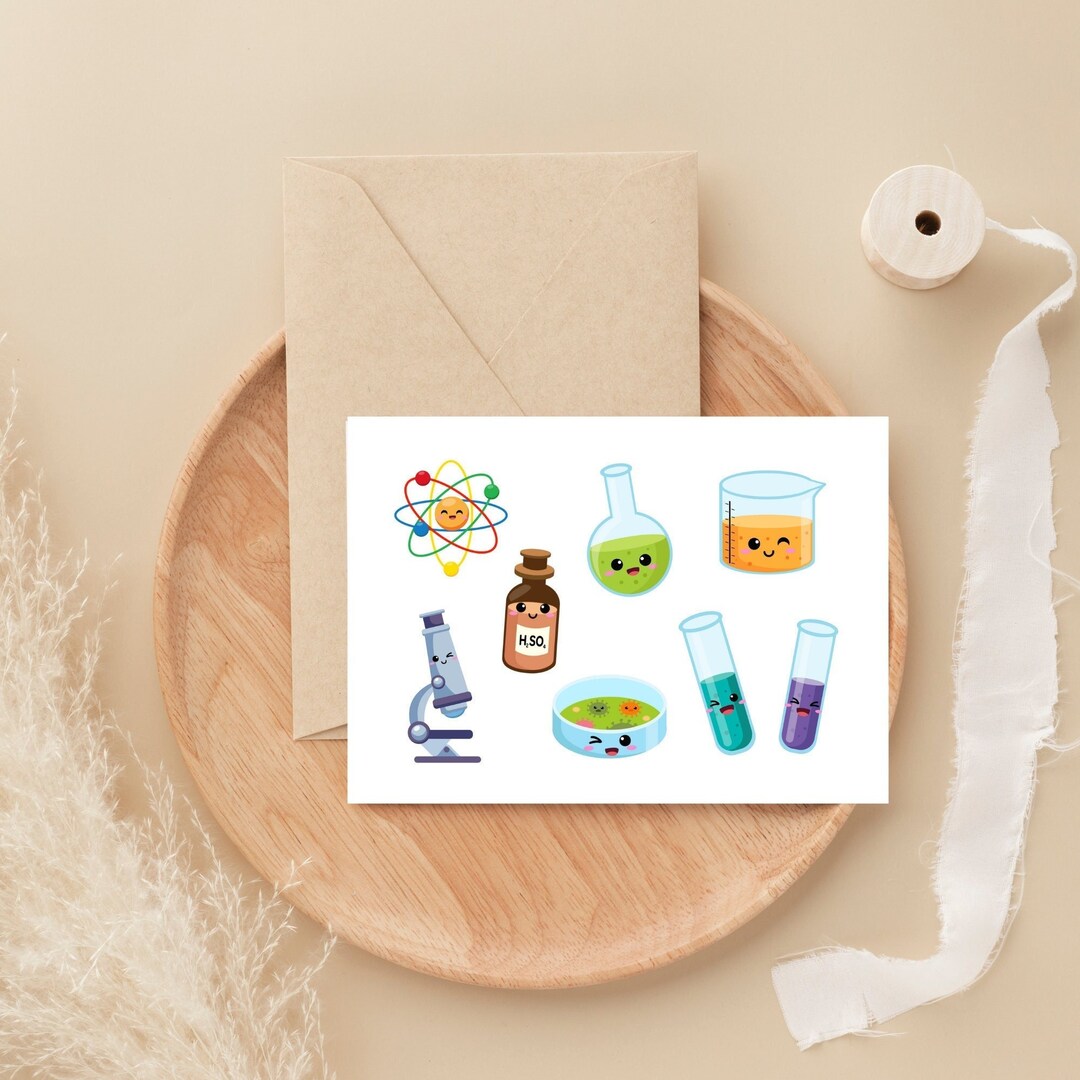 Lab Reality Card for Laboratory Tech- Chemistry Major Cute Lab ...