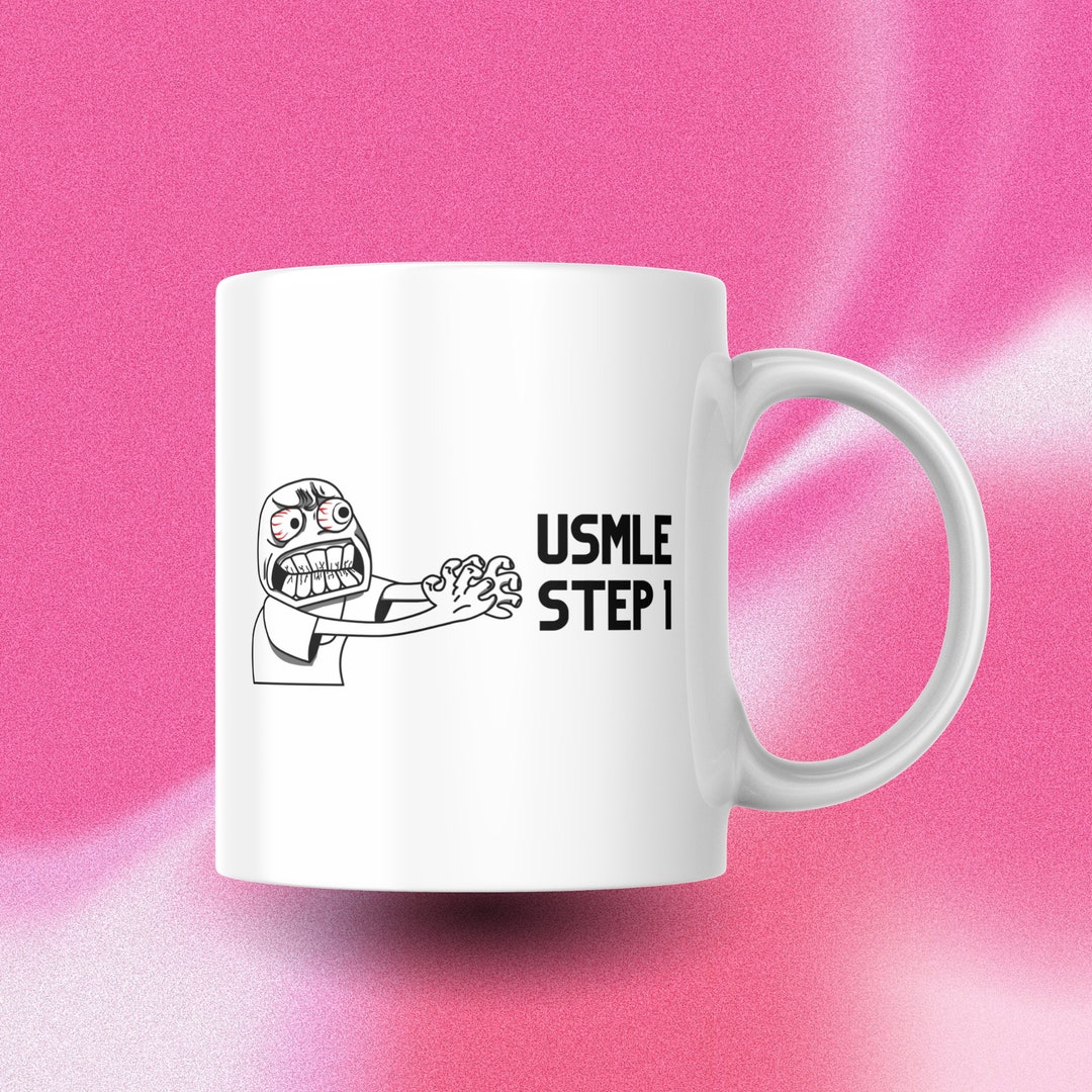 USMLE Step 1 Board Exams Med Student Joke Mug - Board Exam Humor Mug ...