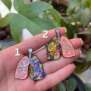 Anatomical Lung Enamel Pin, Lung Pin, Nurse Lapel Hat Pin, Medical ...