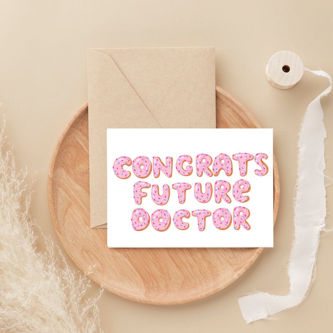 Congrats Future Doctor Greeting Card - Congratulations Card for Med ...