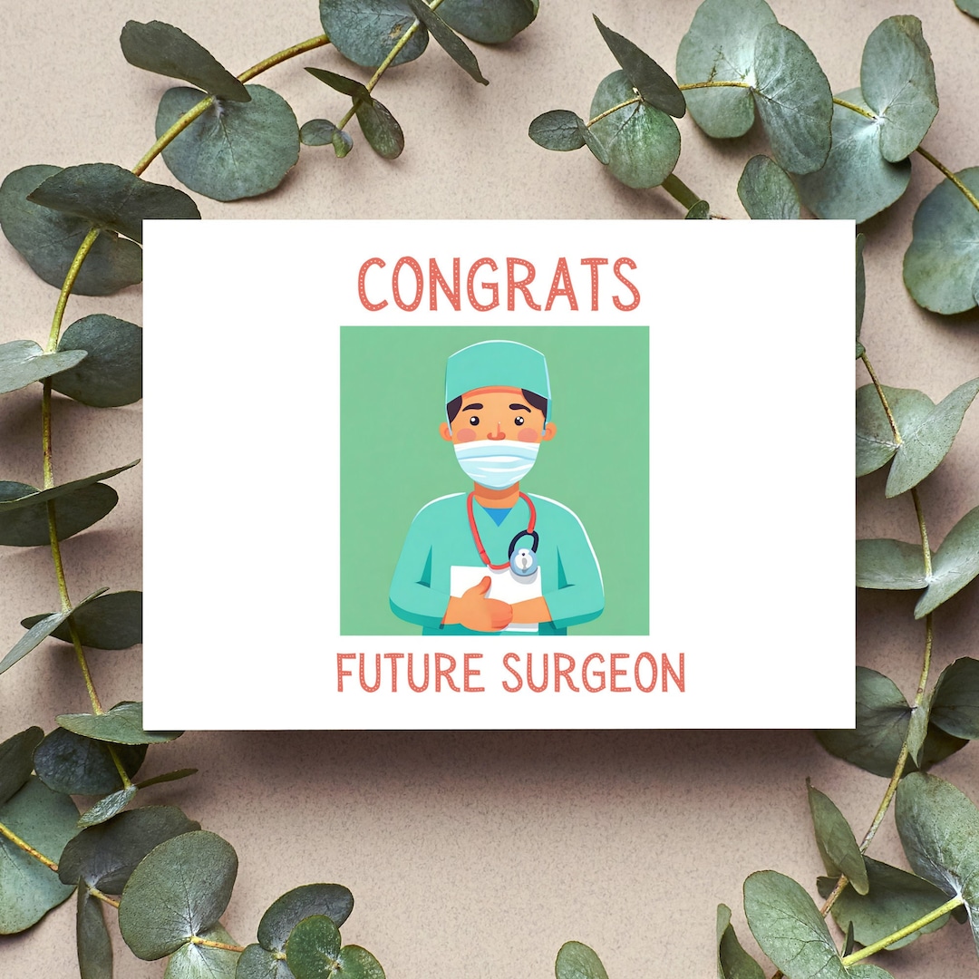 Congrats Future Surgeon Card - Congratulations Card for Med School ...