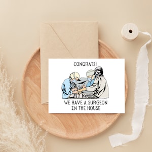 Congrats Surgeon Greeting Card - Thank You Card Best Surgeon ...