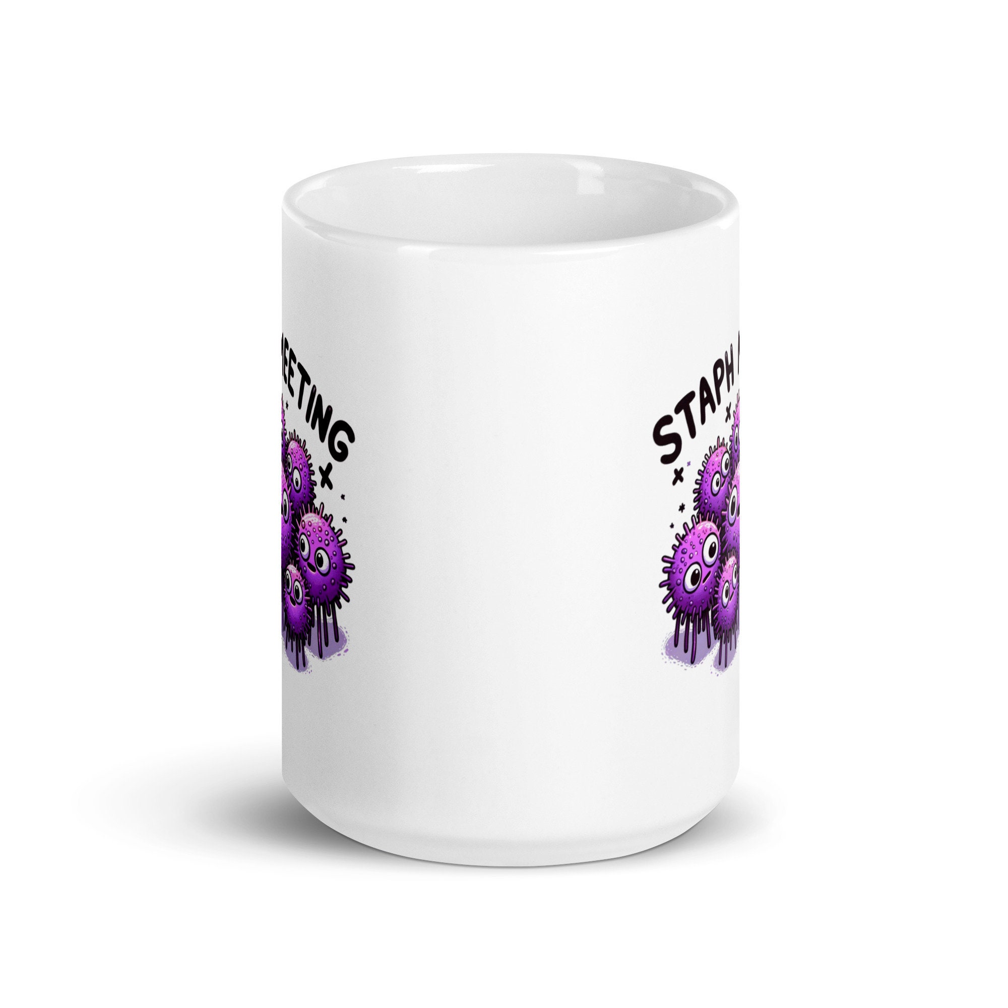 Staph Meeting Funny Microbe Joke Mug - Microbiologist Meme Humor Gift ...