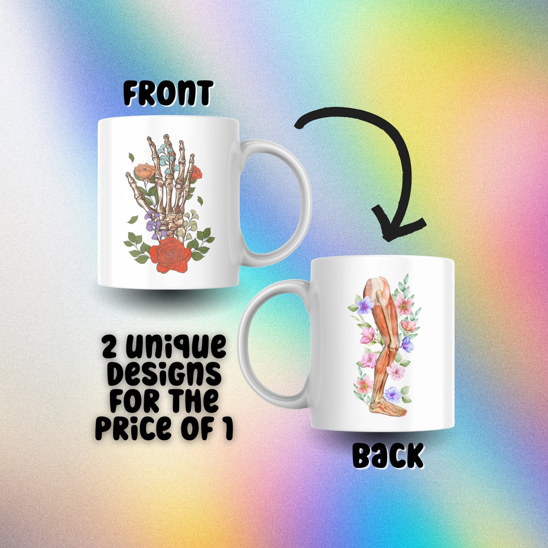 MSK Anatomy Artwork Mug for PM&R Doctor, Physiatrist, Physical ...