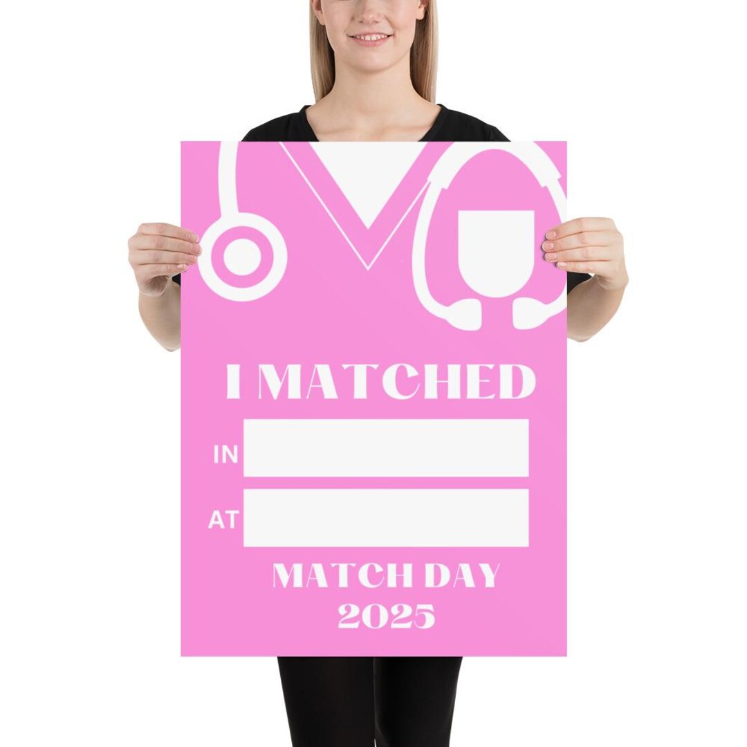 SHIPPED Match Day 2025 Announcement Physical Poster - New Doctor ...