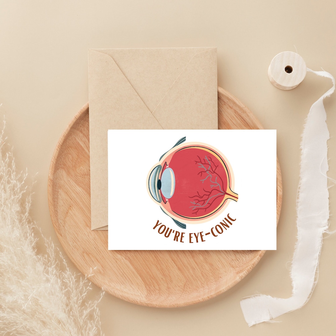 You're Eye-conic Greeting Card - Funny Card Gift for Med Student ...