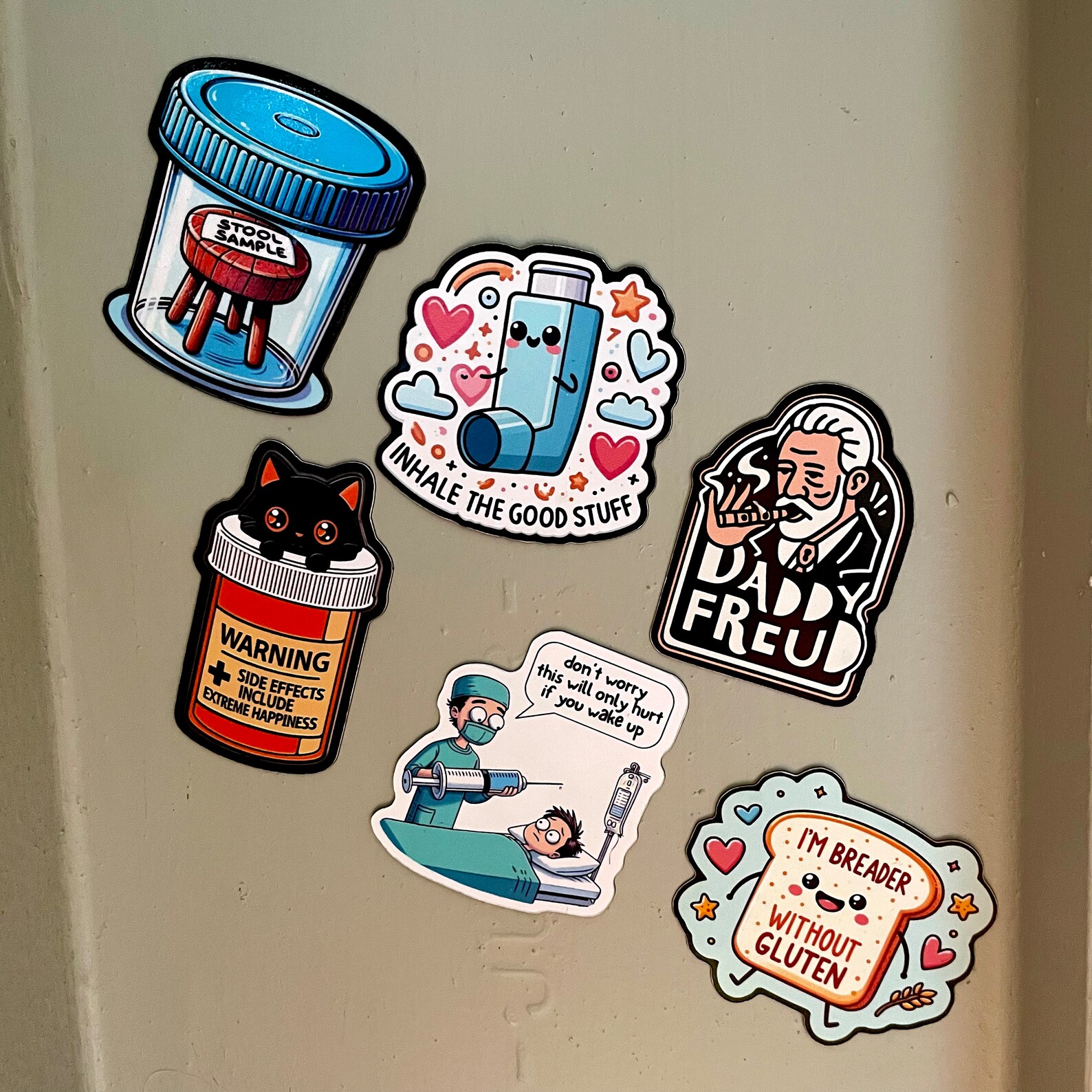 Stool Sample Medical Pun Magnet - GI Fellow Joke Gift - Funny Medical ...
