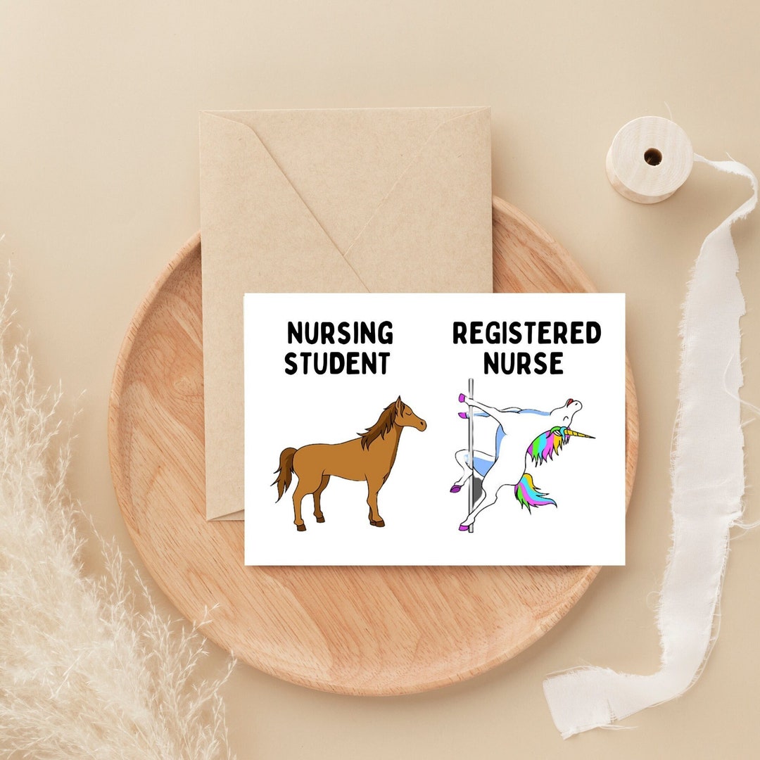 Nursing Student Vs. Registered Nurse Funny Meme Card - Nursing Reality ...