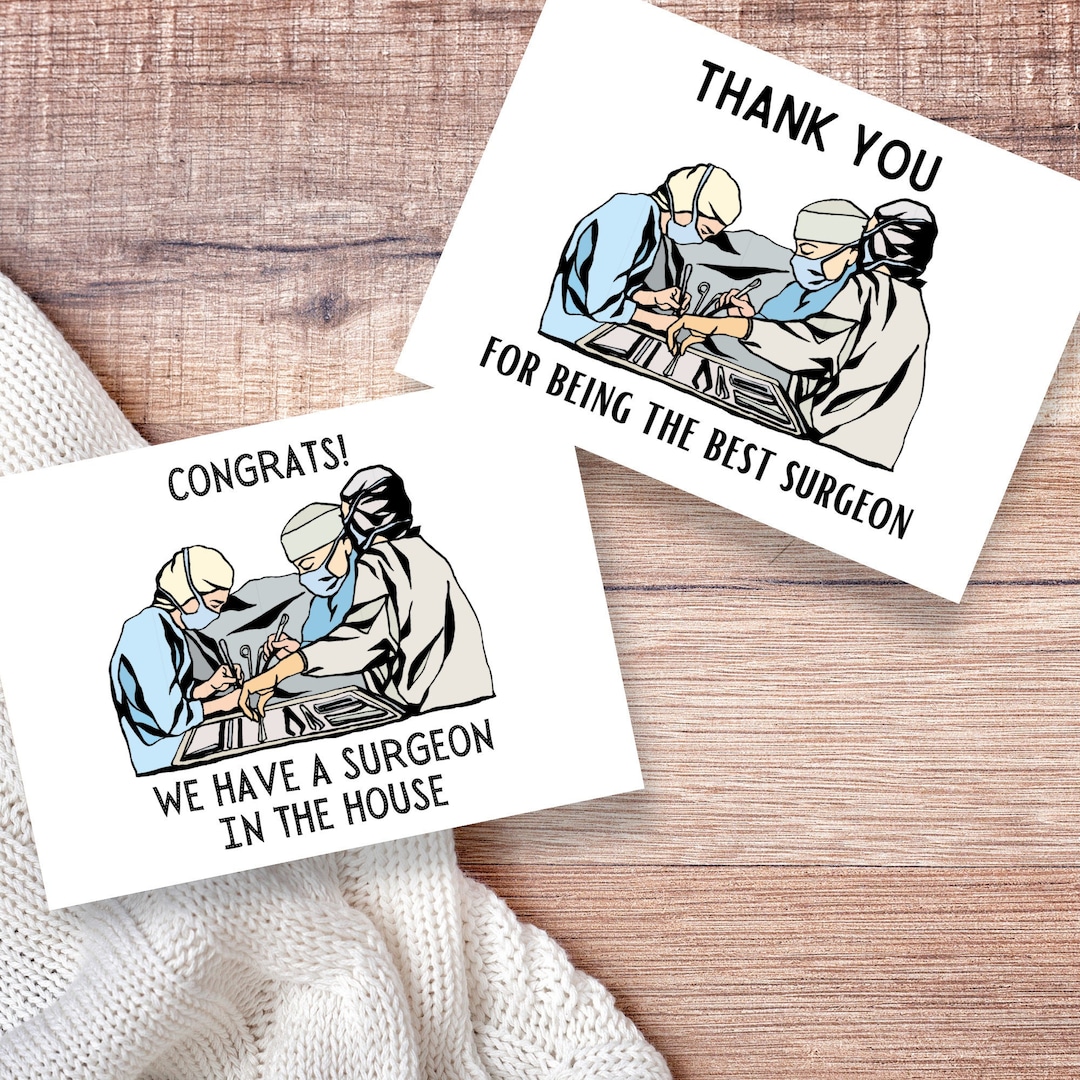 Congrats Surgeon Greeting Card - Thank You Card Best Surgeon ...
