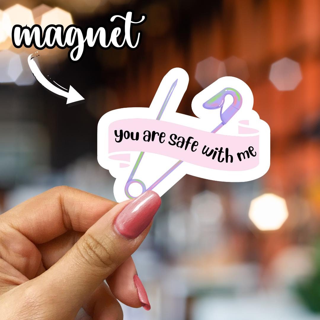 You Are Safe With Me Magnet Gift - Resident Doctor Gift - Unique Psych ...