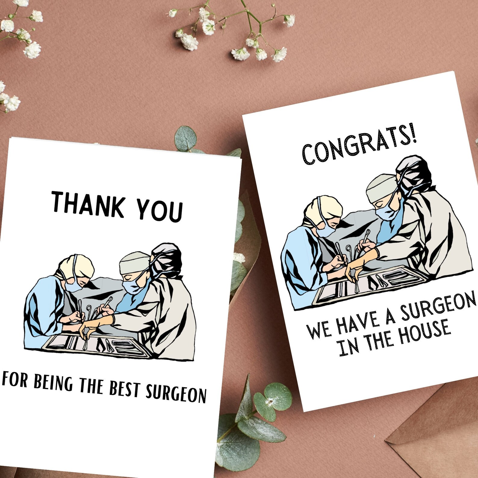 Congrats Surgeon Greeting Card - Thank You Card Best Surgeon ...