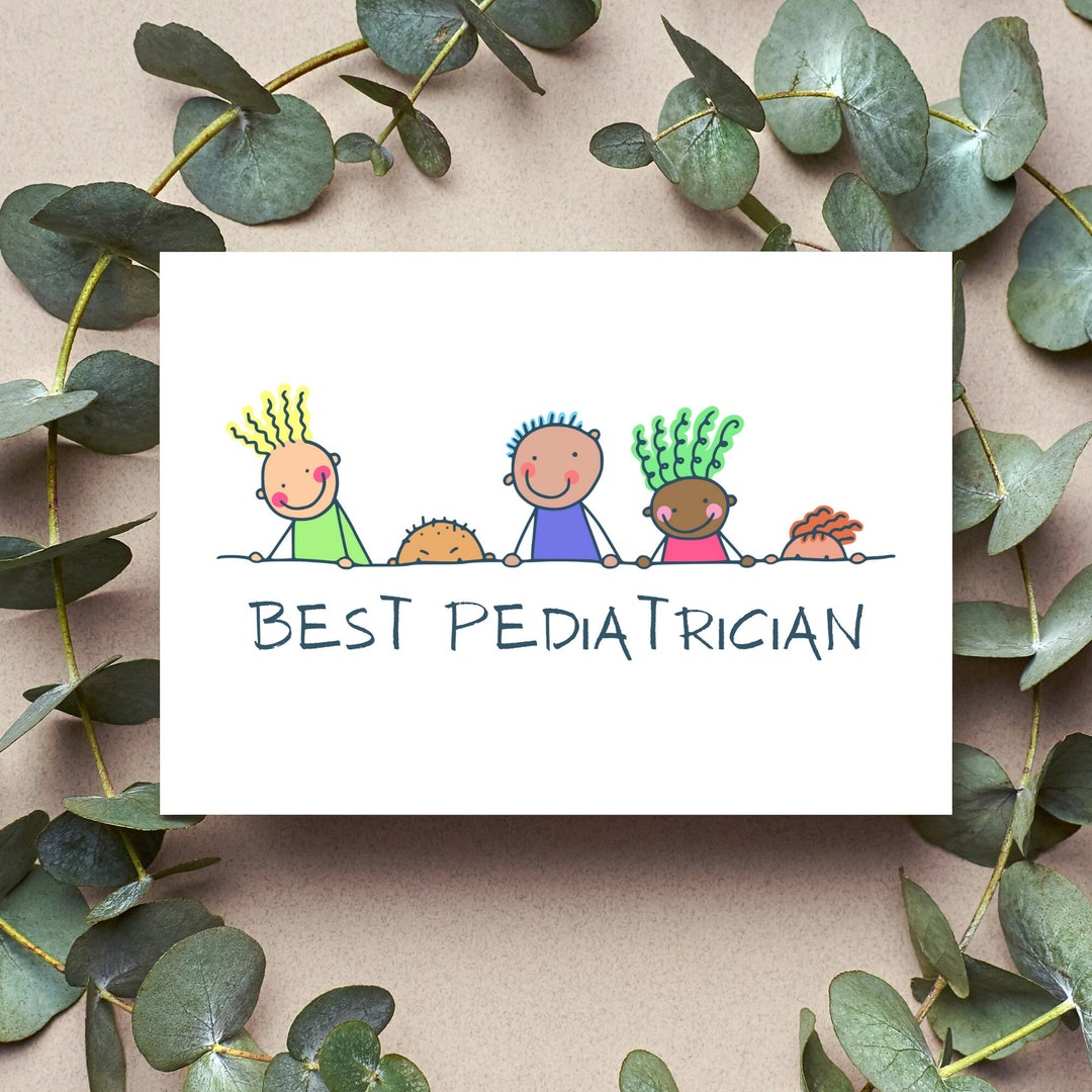 Best Pediatrician Card Gift - Thank You Pediatrician Card - Best Peds ...