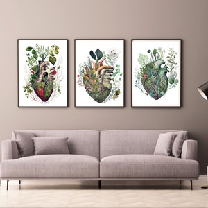1 Framed Cardiology Print - Physical Shipped Heart Organ Anatomy Framed ...