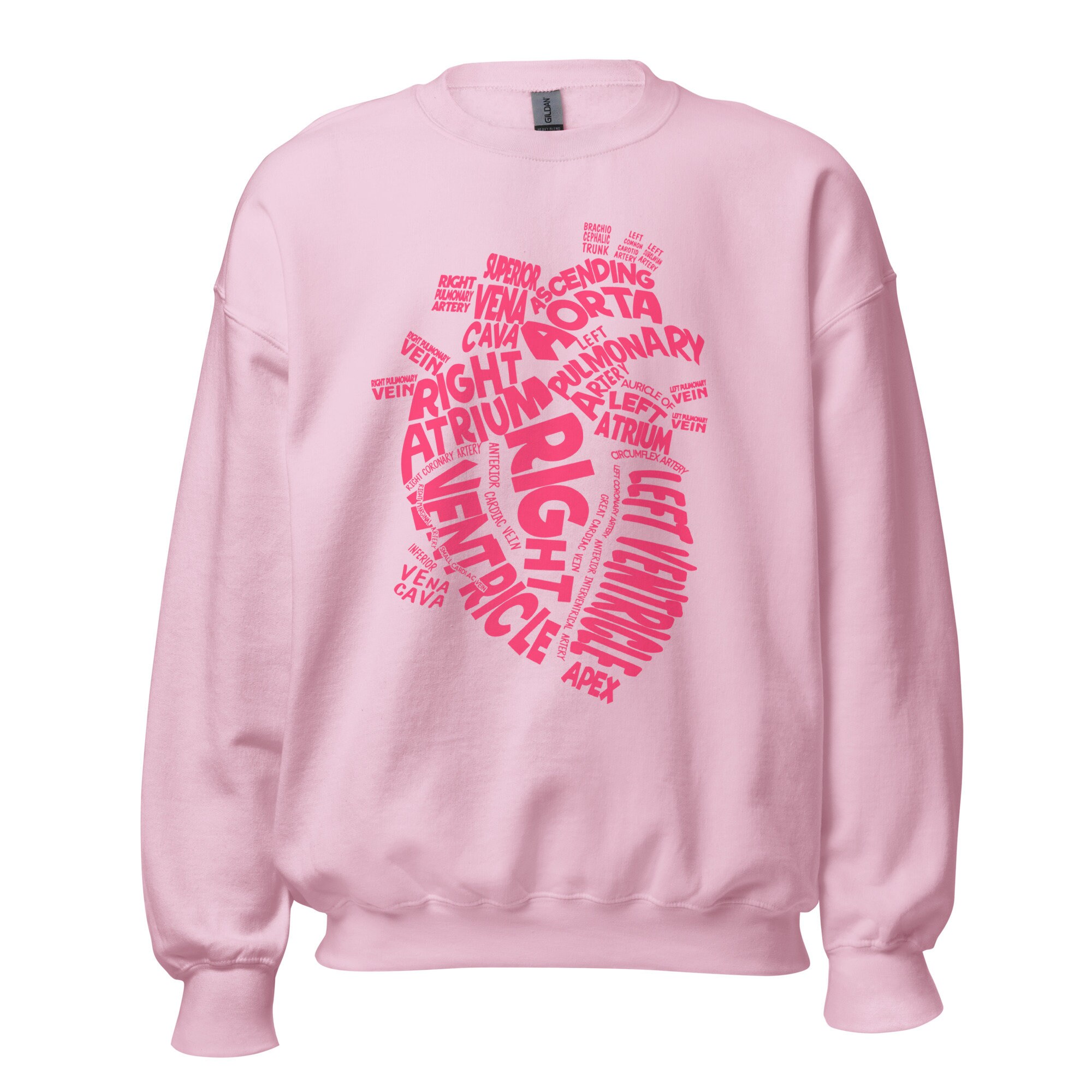 Heart Anatomy Sweatshirt - Anatomical Heart Sweatshirt Gift for Doctor ...