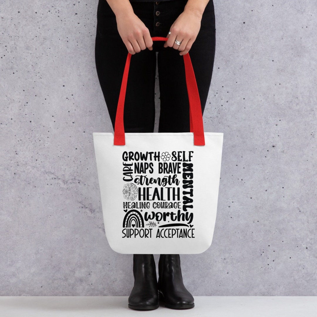 Positive Affirmations Tote Bag - Positivity Uplifting Bag Gift for Her ...