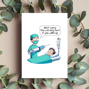 Anesthesiologist Humor Card - Funny Medical OR Meme Card - General ...