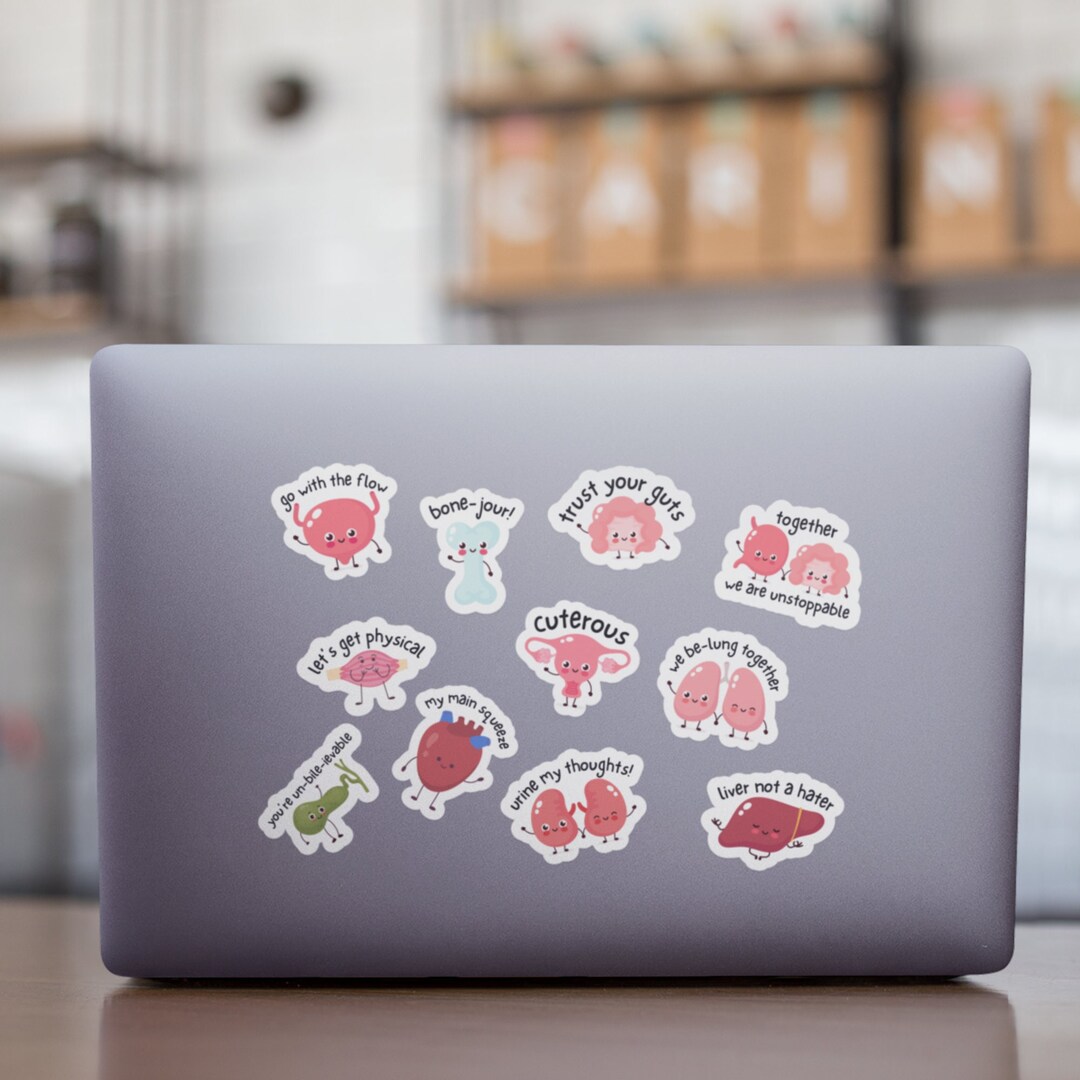 Cute Medical Puns Stickers Sheet - Kiss Cute Stickers Set for Pre-meds ...