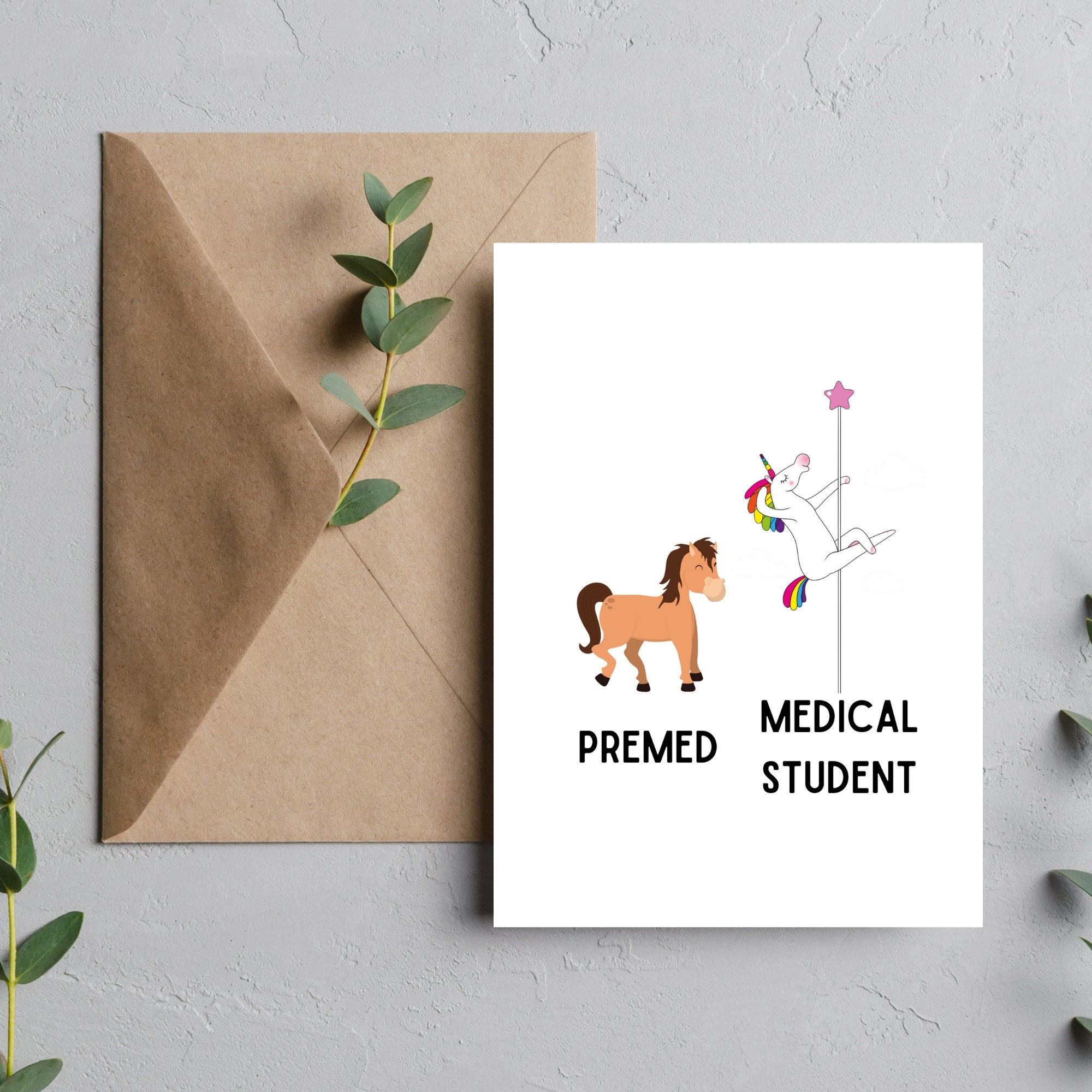 Memes Doctor Schiappacasse Pre Med Vs. Med Student Funny Meme Card