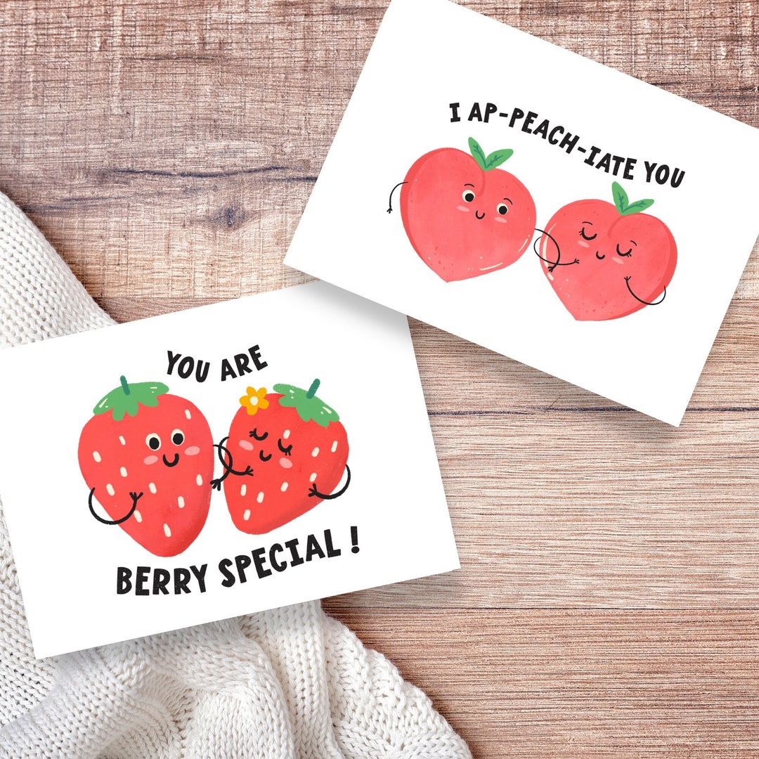 Fruit Pun Appreciation Funny Card - Funny Pun Humor Thank You Card ...