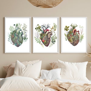 1 Framed Cardiology Print - Physical Shipped Heart Organ Anatomy Framed ...