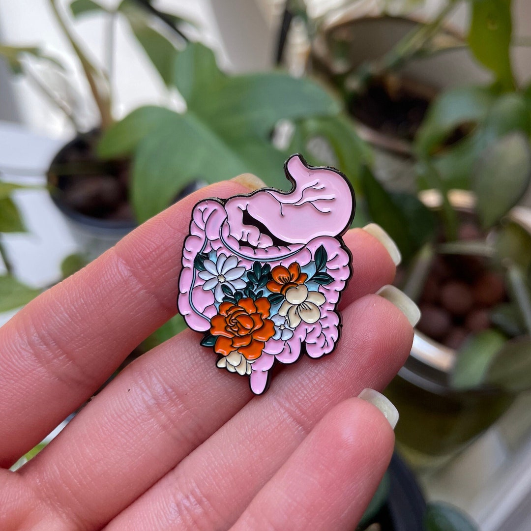 GI Tract Stomach Enamel Pin Medical Badge for Doctors Nurses Hat Lapel ...